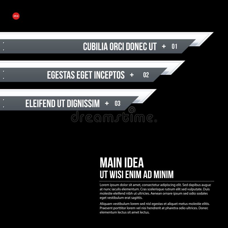 Futuristic Corporate Chart Template Stock Vector - Illustration of ...