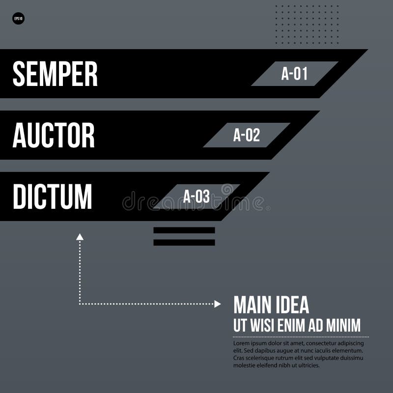 Futuristic Corporate Chart Template on Gray Background Stock Vector ...