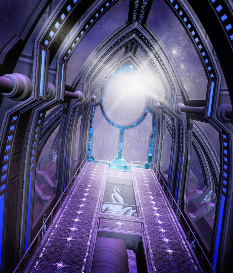 Futuristic chapel stock illustration. Illustration of church - 15978746