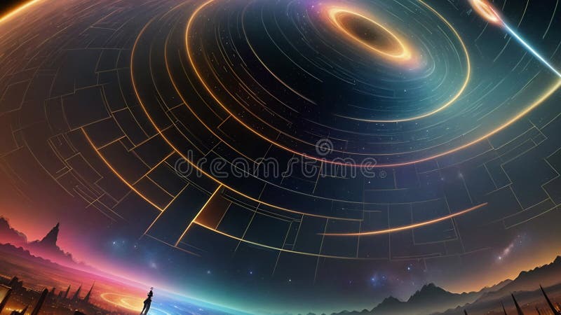 Futuristic Cosmic Animation. AI Generated Cinematic Video Stock Video ...