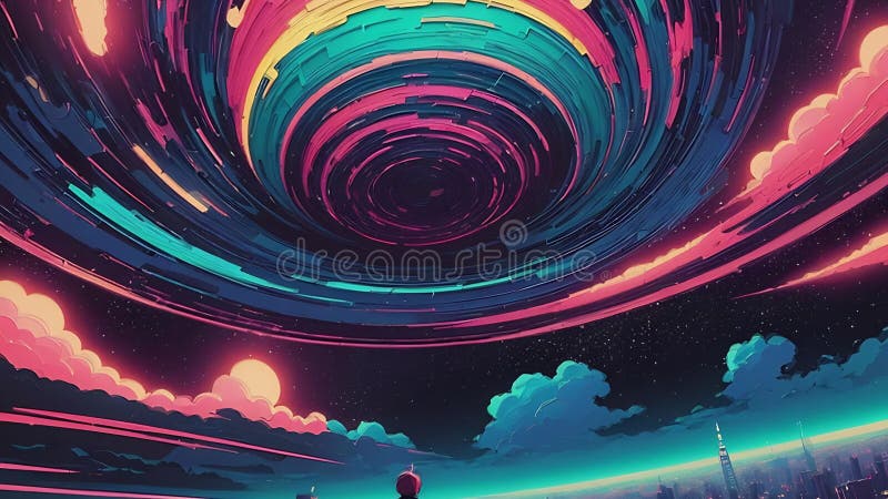 Futuristic Cosmic Animation. AI Generated Cinematic Video Stock Footage ...