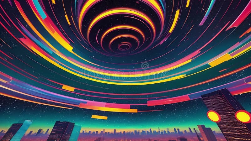 Futuristic Cosmic Animation. AI Generated Cinematic Video Stock Video ...