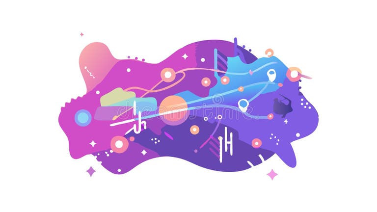 Futuristic Cosmic Interface, Digital Universe, Vector Design Generative ...