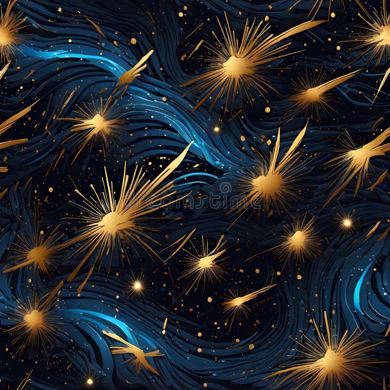 Futuristic Cosmic & Sci-Fi Patterns Stock Illustration - Illustration ...
