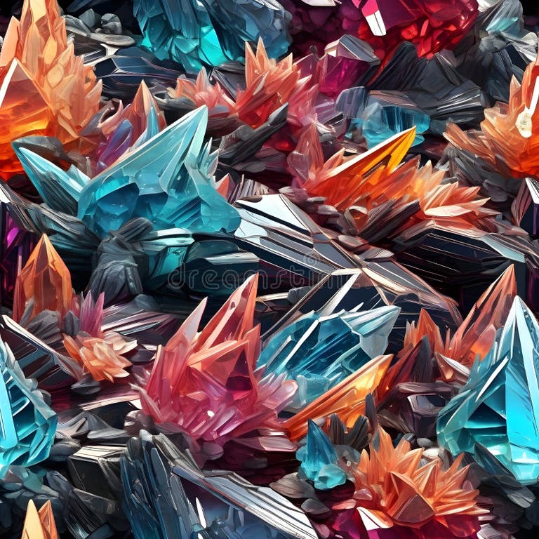 Futuristic Cosmic & Sci-Fi Patterns Stock Illustration - Illustration ...