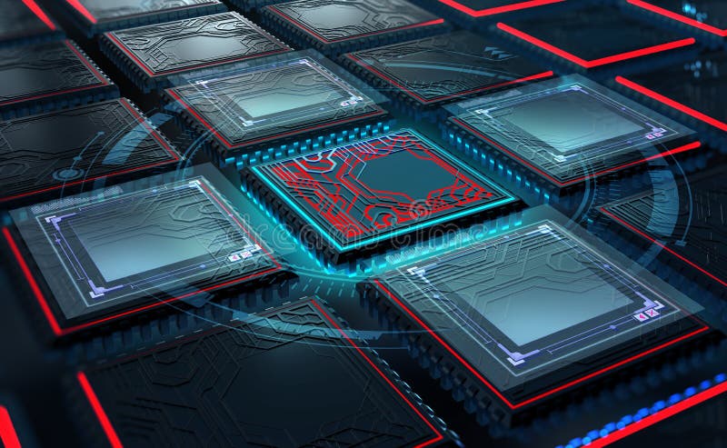 Futuristic CPU. Quantum Processor in the Global Computer Network Stock ... Futuristic CPU. Quantum Processor in the Global Computer Network Stock ...