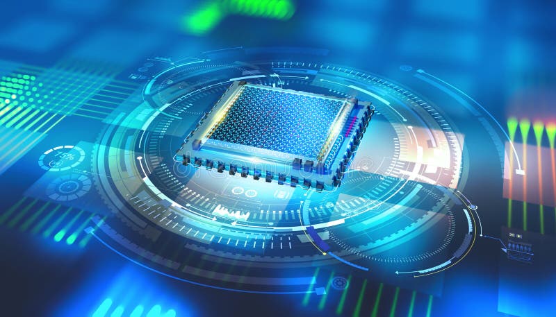 Futuristic CPU. Quantum Processor in the Global Computer Network Stock ... Futuristic CPU. Quantum Processor in the Global Computer Network Stock ...