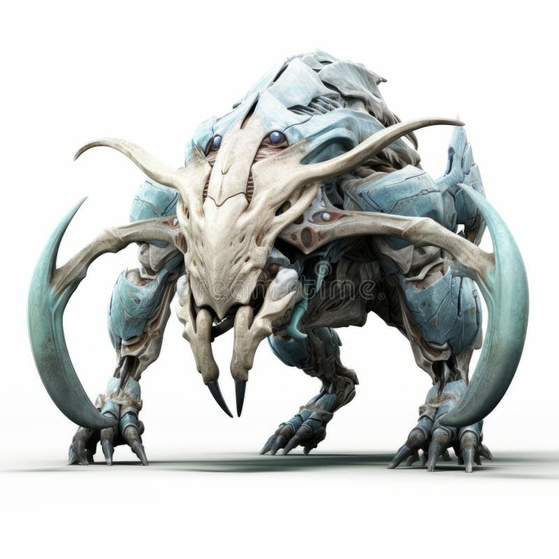 Futuristic Creature with Tentacles and Horns: a Stunning Visual ...