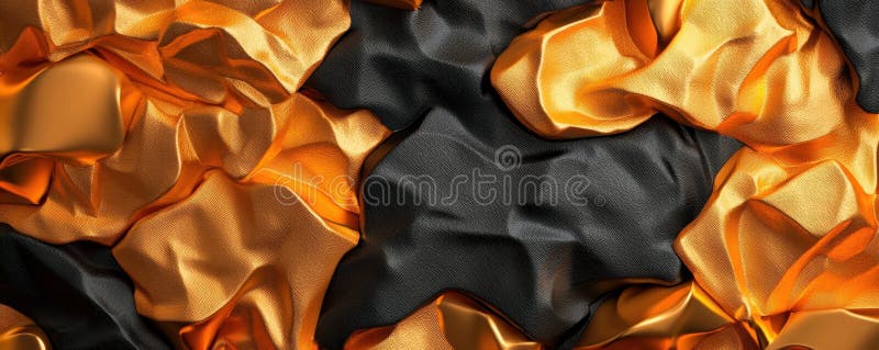 The Futuristic Crumpled Paper Texture with Metallic Tones Creates a ...