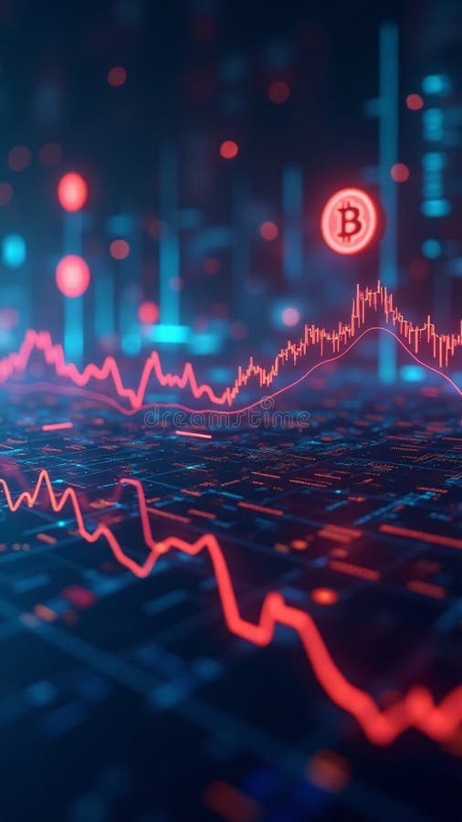 Futuristic Cryptocurrency Exchange Interface Stock Image - Image of ...