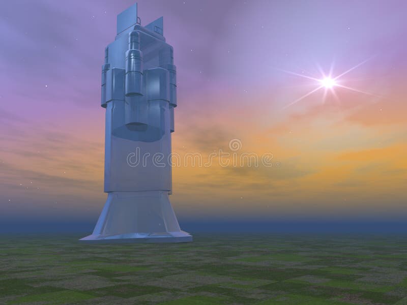 Futuristic Crystal Building Picture. Image: 1671312
