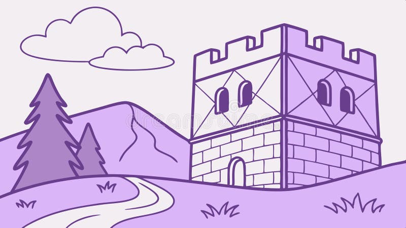 Futuristic Cube by Ancient Castle, Sci-Fi, Historical, Time Travel ...