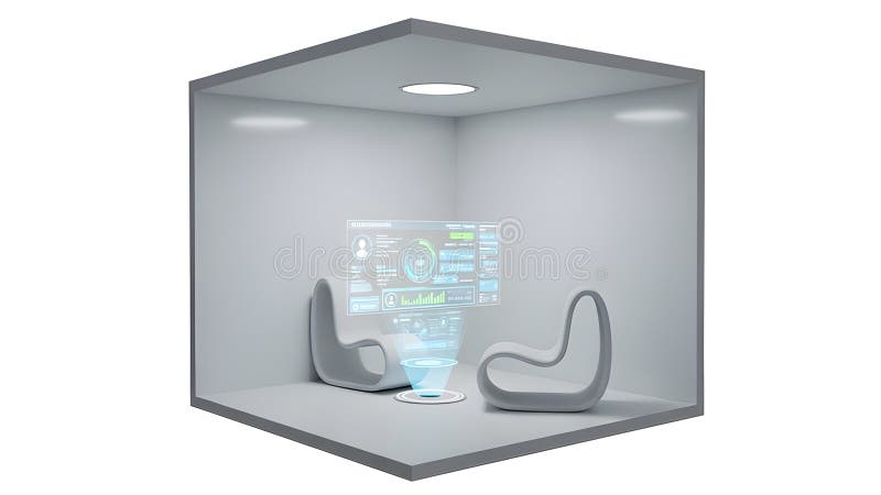 Futuristic Cube Room Environment Stock Illustrations – 301 Futuristic ...