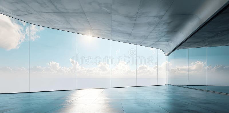 Futuristic Curved Glass and Steel Skyscraper - 3D Architectural ... Futuristic Curved Glass and Steel Skyscraper - 3D Architectural ...