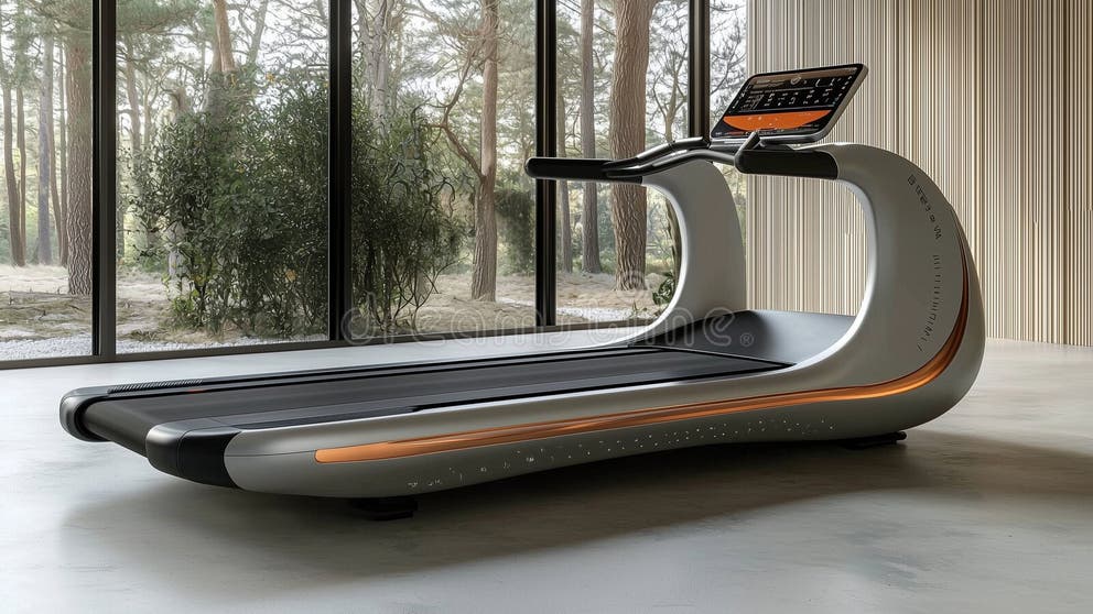 Futuristic Custom-designed Treadmill with a Sleek Aerodynamic Frame ...