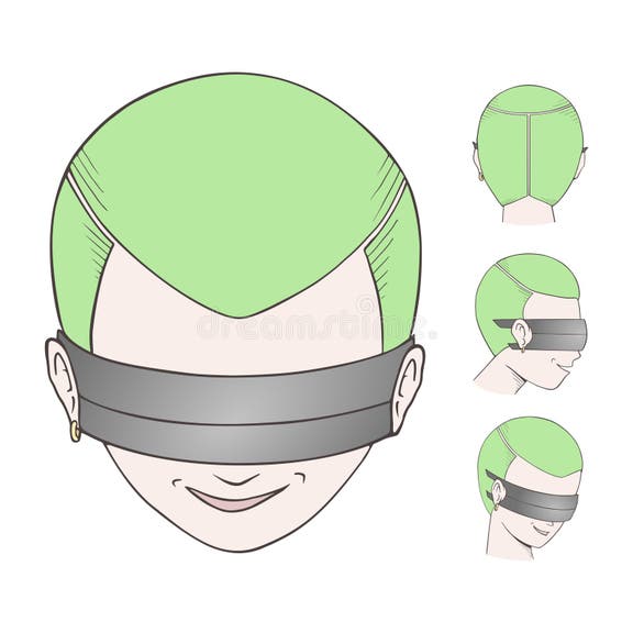 Futuristic cyber man draw stock vector. Illustration of face - 333200999