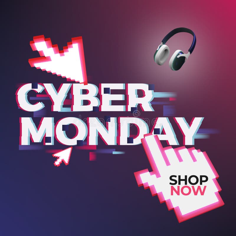 Futuristic Cyber Monday Modern Trend Image Stock Illustration ...