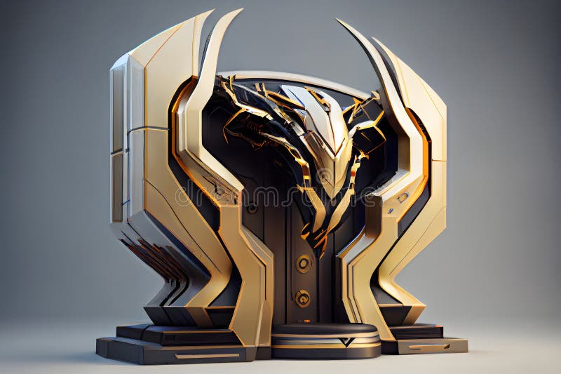 Futuristic Cyber Scifi Cube Concept, Box Ai Generative Stock Photo ...