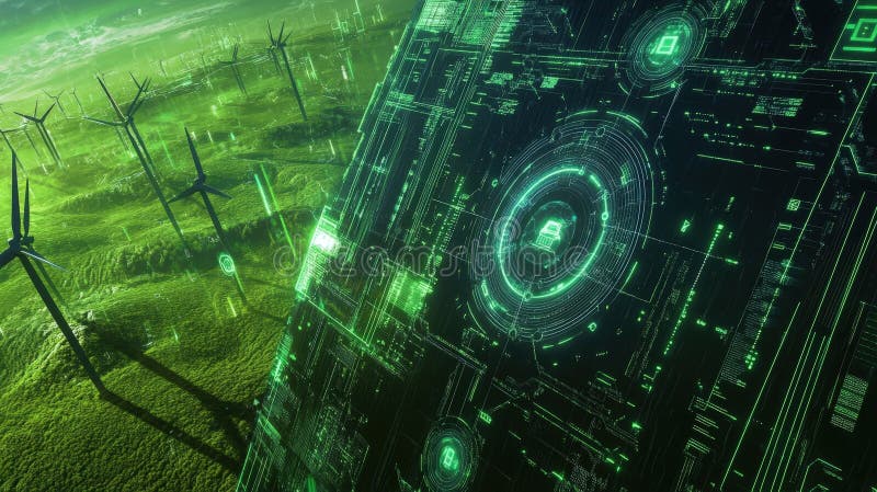 Cyber Security System Monitoring Wind Farm Sustainable Energy ...