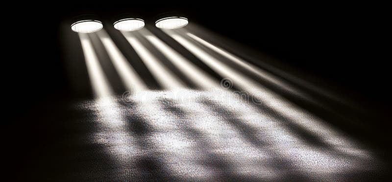 A Futuristic Cyber Stage with Dark Sci-fi Elements Features a Neon ...