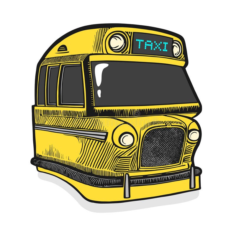 Futuristic cyber taxi car stock vector. Illustration of energy - 325984901