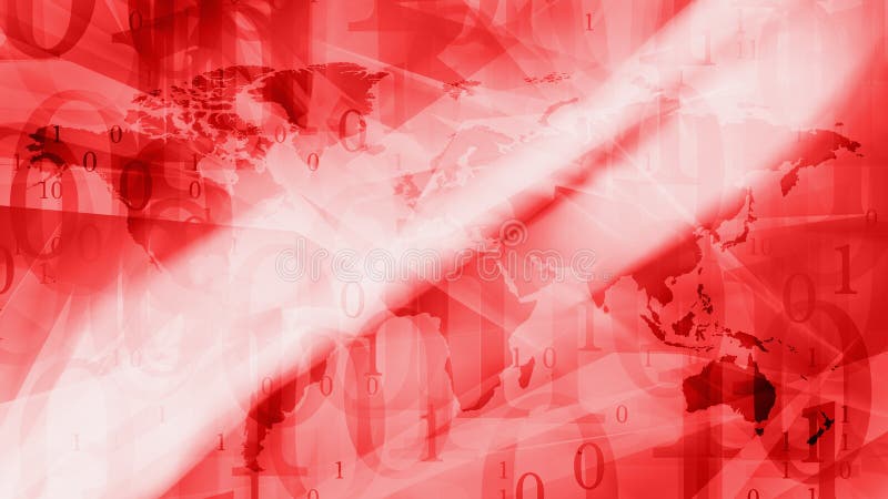 Futuristic Cyber War Breaking News Background Stock Illustration ...
