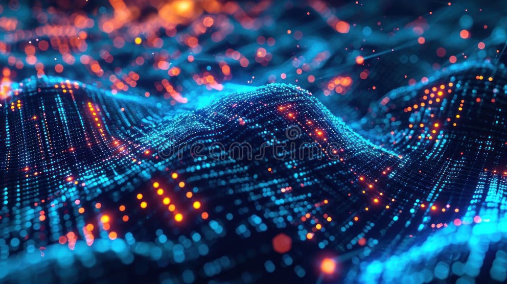 Futuristic Cybernetic Patterns. Generative AI Stock Image - Image of ...