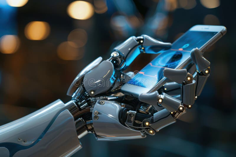 Futuristic Cybernetic Prosthetic Hand Connecting with Smartphone Via ...
