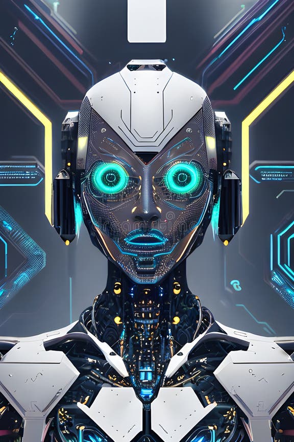 Futuristic Cybernetic Texture Metallic Structures Circuitry Patterns ...