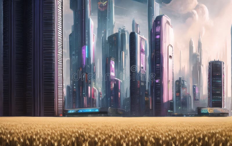 Cyberpunk Poster 80s Style. Retro Style, Neon, Futuristic, Landscape ...