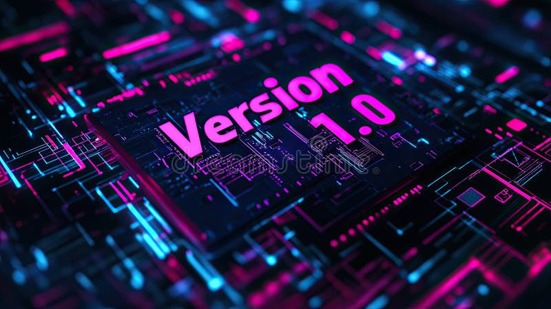 Futuristic Cyberpunk Style Banner Stock Illustration - Illustration of ...