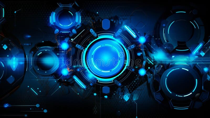 Futuristic Cyberspace Digital Illustration, Generative Ai Stock ...