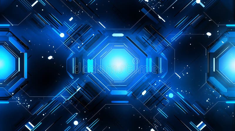 Futuristic Cyberspace Digital Illustration, Generative Ai Stock ...