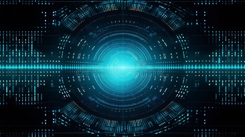 Futuristic Cyberspace Technology Background Concept Stock Illustration ...