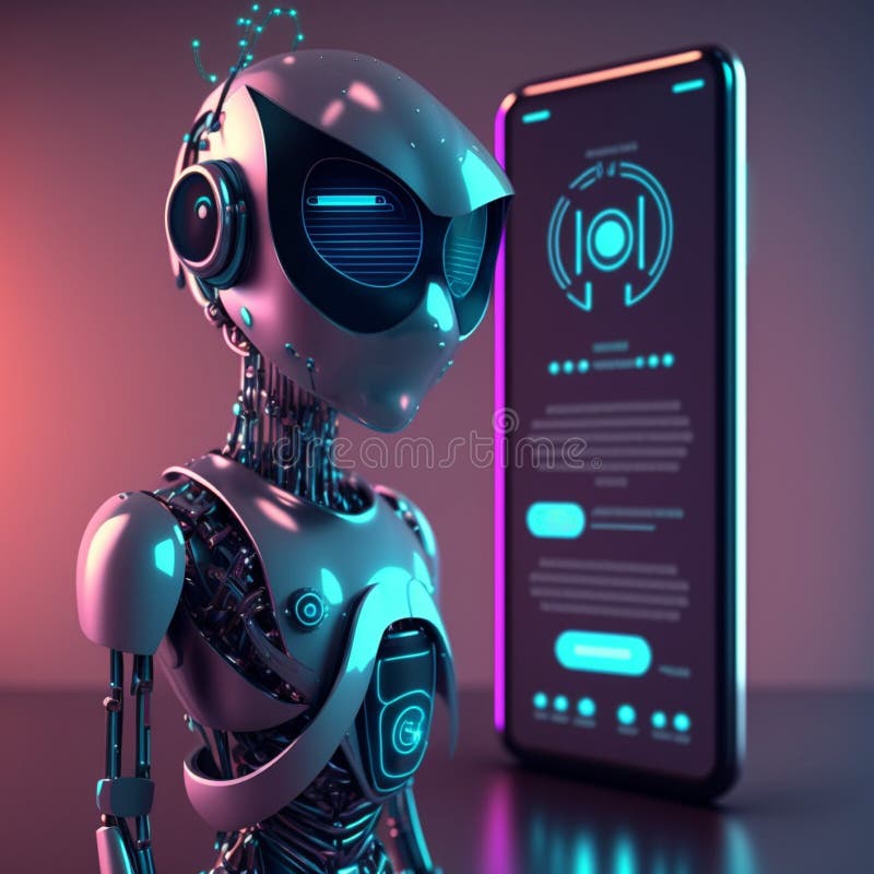 Standing Chatbot Stock Illustrations – 158 Standing Chatbot Stock ...