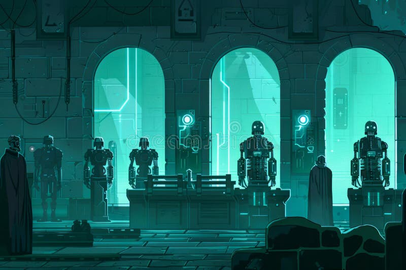 Futuristic Robotic Engineers Stock Illustrations – 356 Futuristic ...