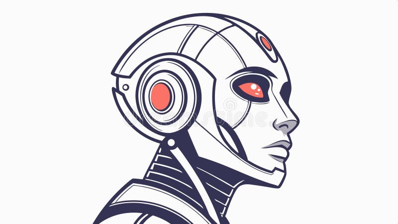 Futuristic Cyborg Woman, Representing Technology and Advanced AI ...