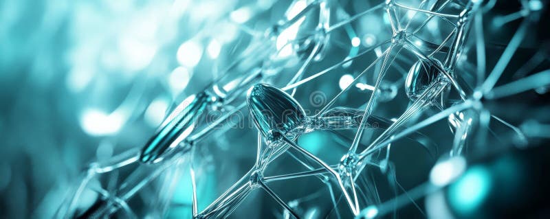 A Futuristic 3D Abstract Background with Interconnected Lines and Nodes ...
