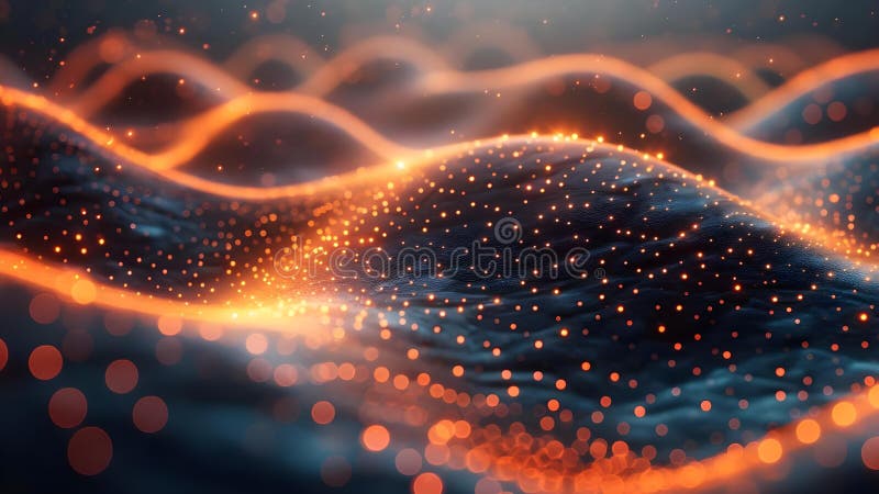 Futuristic 3D Abstract Music Visualization with Data Particles Neural ...