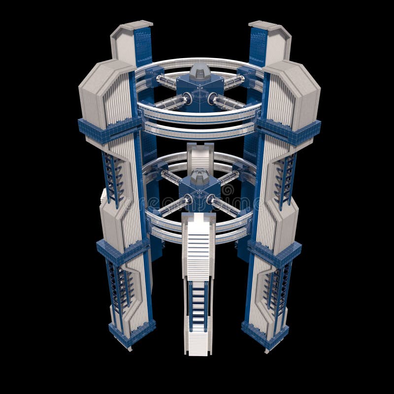 Futuristic 3D Architecture for Science Fiction Skylines Stock ...