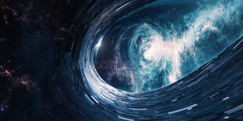 A Futuristic 3D Background of an Advanced Space Station Orbiting a ...