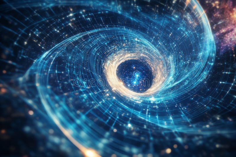 A Futuristic 3D Background of an AI-controlled Space Observatory, Where ...