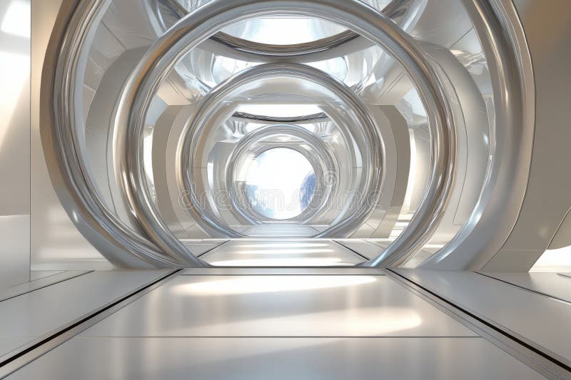 A Futuristic 3D Background of a Colossal AI-controlled Space Station ...