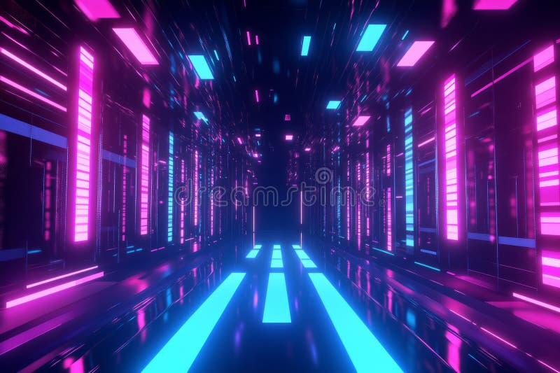 A Futuristic 3D Background Showcasing a Massive, Glowing Sound ...
