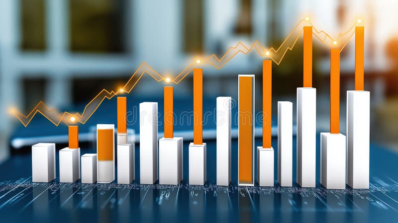 Futuristic 3d Data Visualization with Glowing Blue Lines and Stripes ...