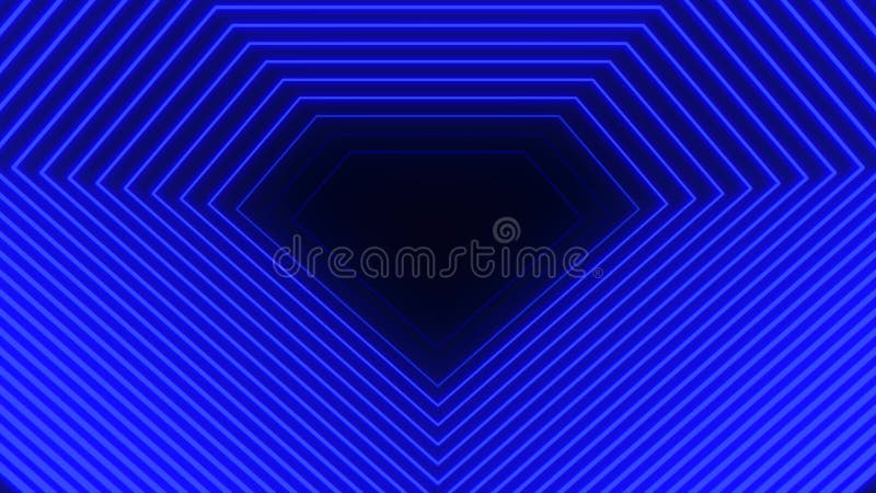 Futuristic 3d Diamond Pattern with Neon Blue Lines Dynamic Design ...