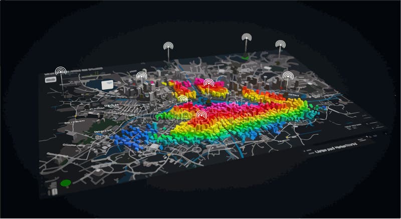 Sophisticated Smart City Visualization Stock Illustrations – 179 Sophisticated Smart City ...