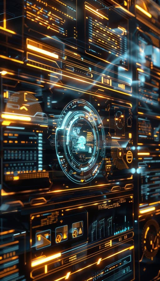 67 Futuristic 3D Hologram Interface with Virtual Augmented Reality ...