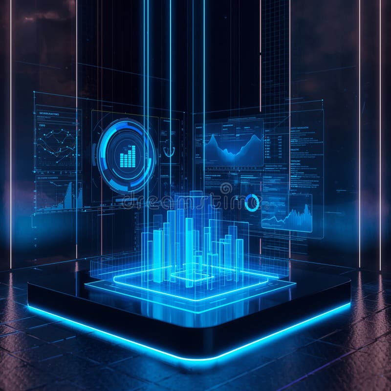 Holographic Data Visualization Dashboard Stock Illustrations – 5,346 ...