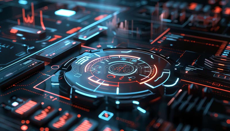 Futuristic 3D Illustration of an AIdriven Data Analysis Tool with ...